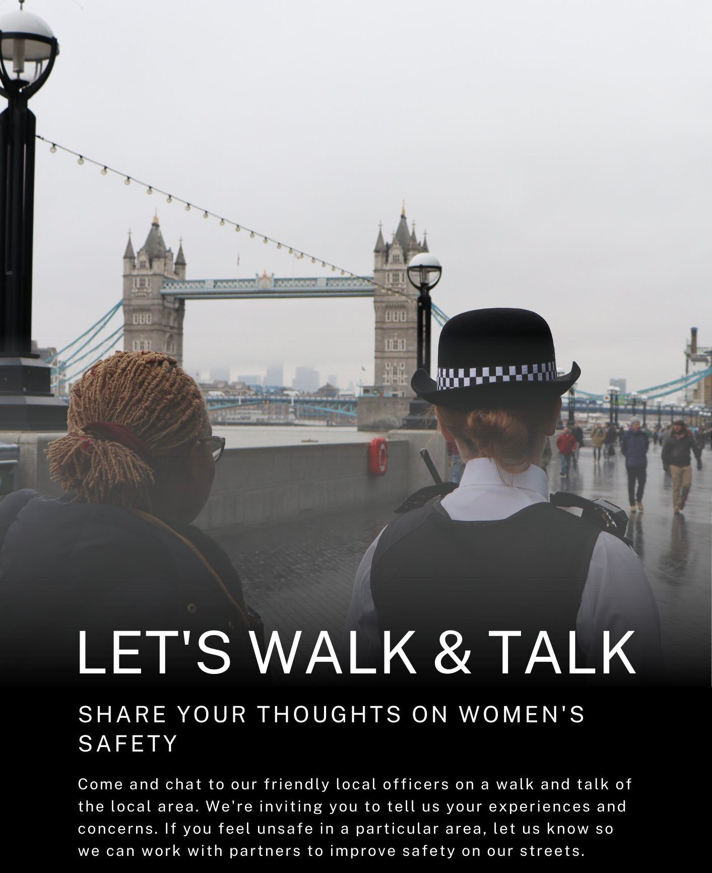 international woman's day Walk and talk with local police - This is Clapham