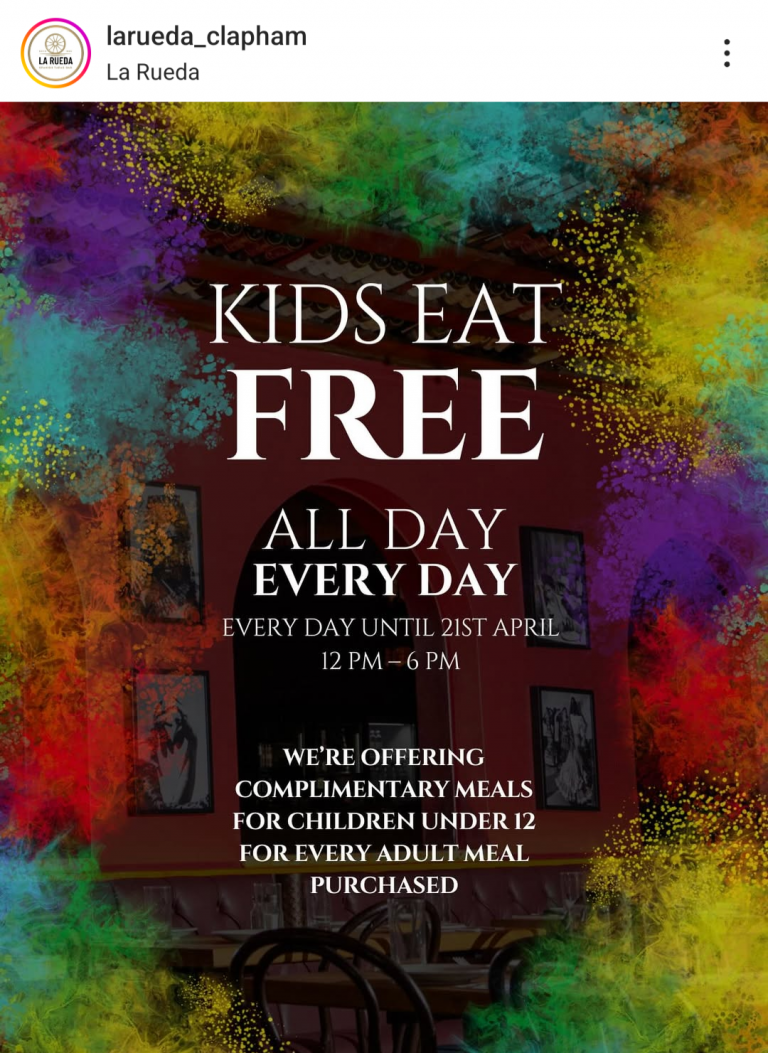 La Rueda - Kids Eat Free - This is Clapham